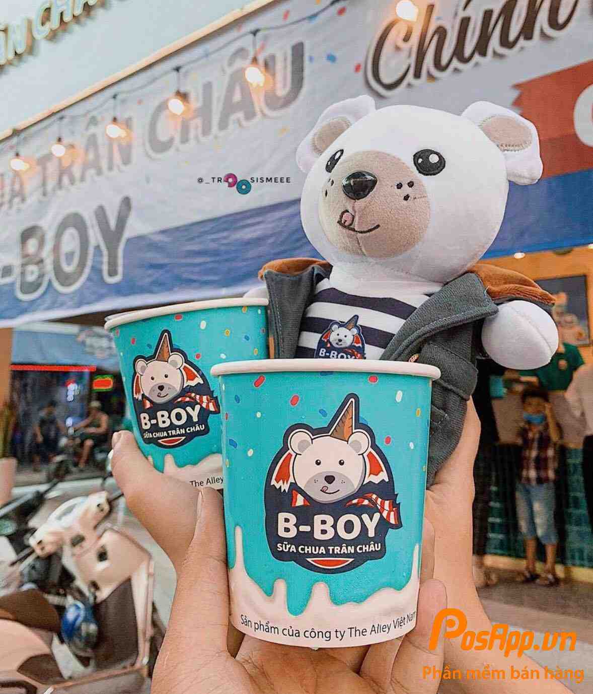 B- BOY Sữa Chua Trân Châu tin tưởng và đồng hành cùng PosApp