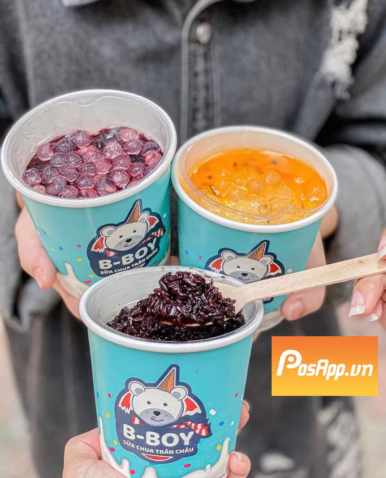 B- BOY Sữa Chua Trân Châu tin tưởng và đồng hành cùng PosApp