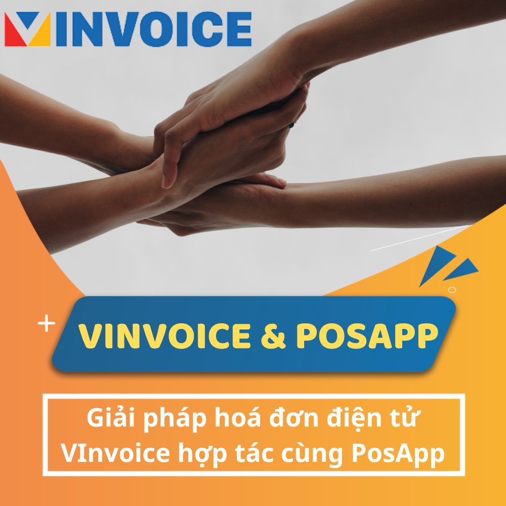 VInvoice - Megabiz hợp tác cùng PosApp xuất hoá đơn từ máy tính tiền